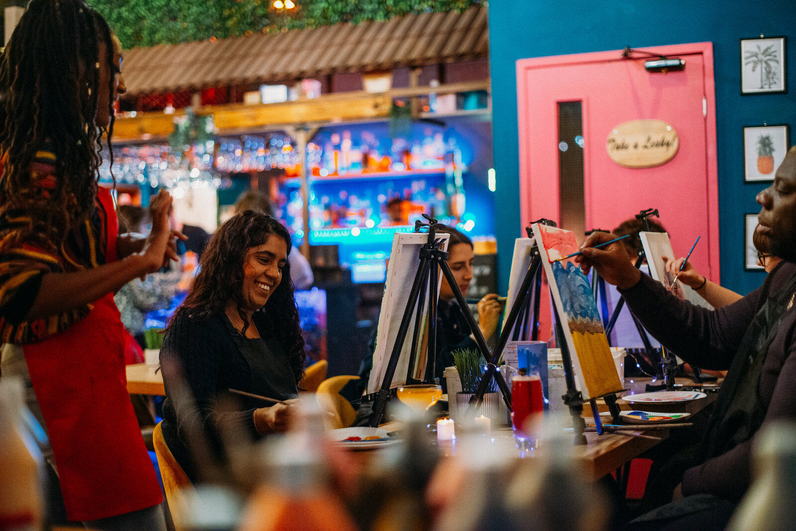 Cocktails and Canvas: Paint & Sip at Ju Ju's Café - Yuup